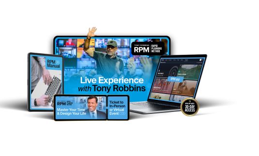 Domina tu tiempo y diseña tu vida con Tony Robbins | Evento RPM